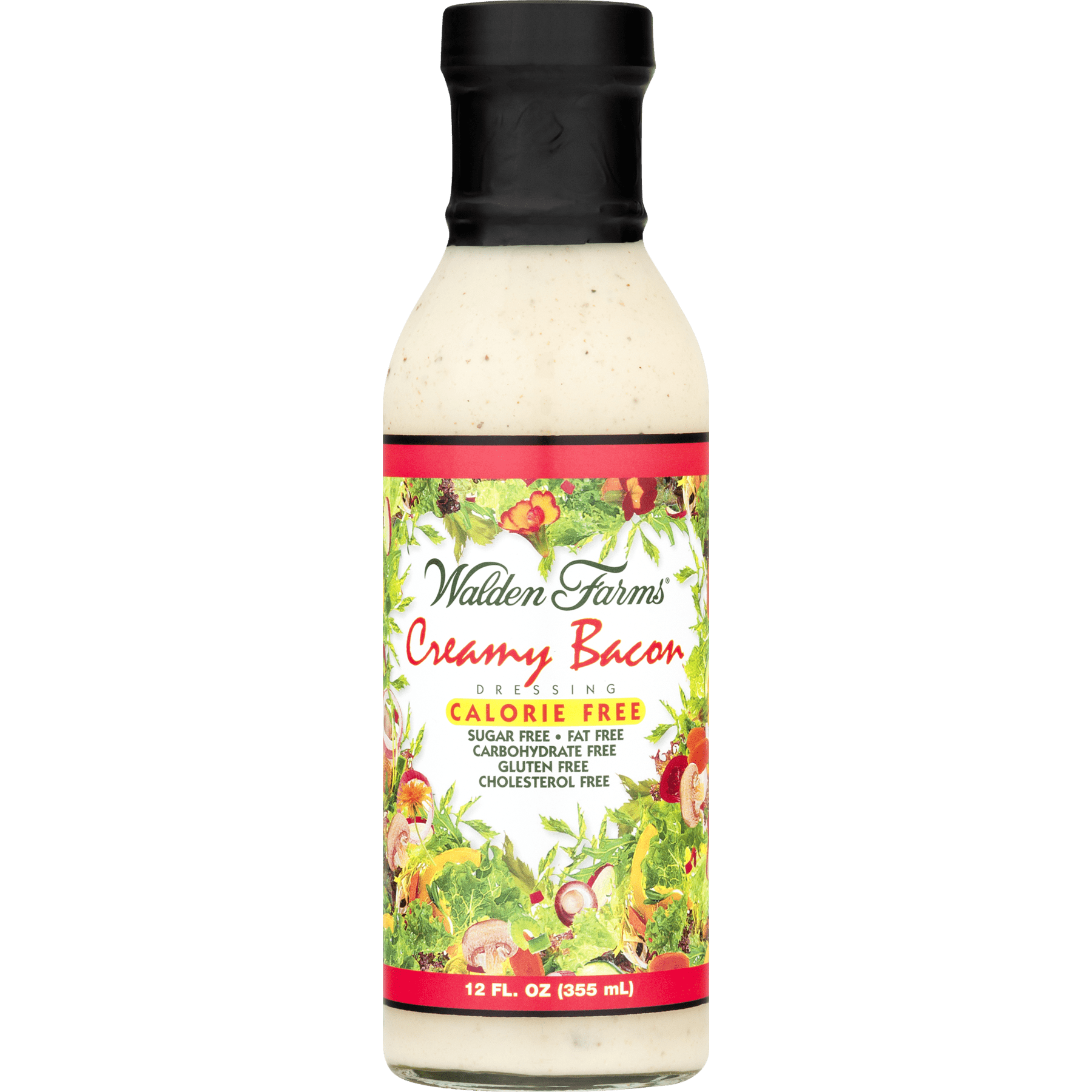 Walden Farms Creamy Bac'n Dressing, Fat Free, Sugar Free, Salad ...