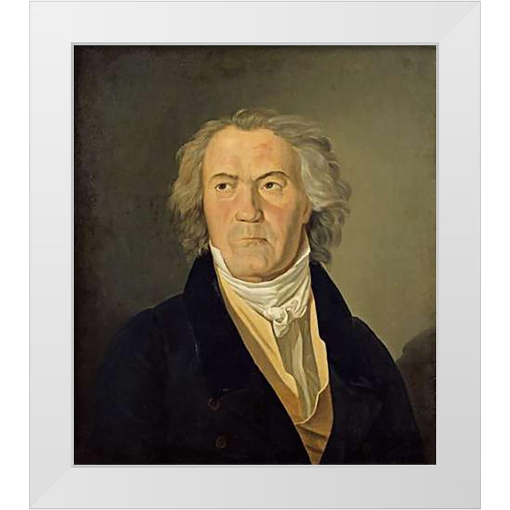 Waldmuller, Ferdinand Georg 20x23 White Modern Wood Framed Museum Art ...