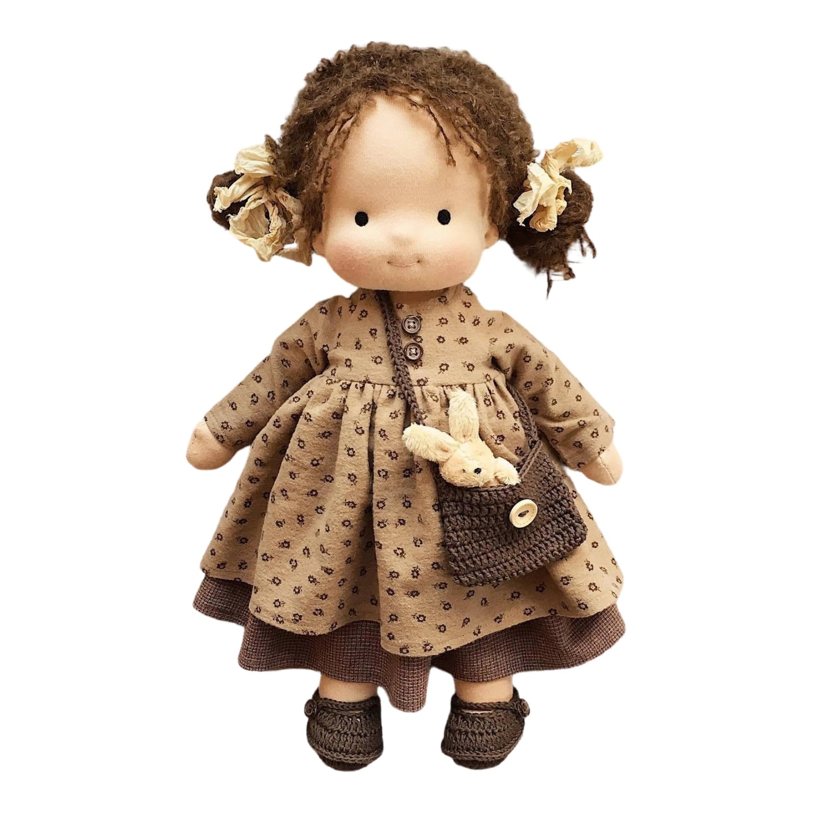 Waldorf Doll Handmade Rag Dolls - Vintage Crocheted Dress-up Collectors ...