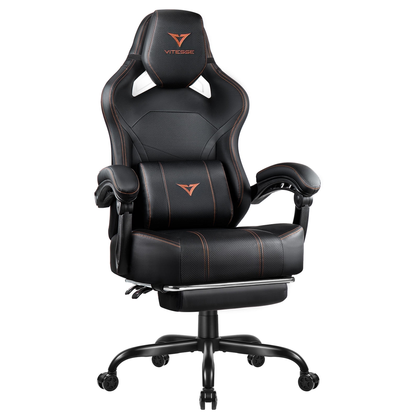 Waleaf Gaming Chair Ergonomic Office Chair with Footrest and Lumbar ...
