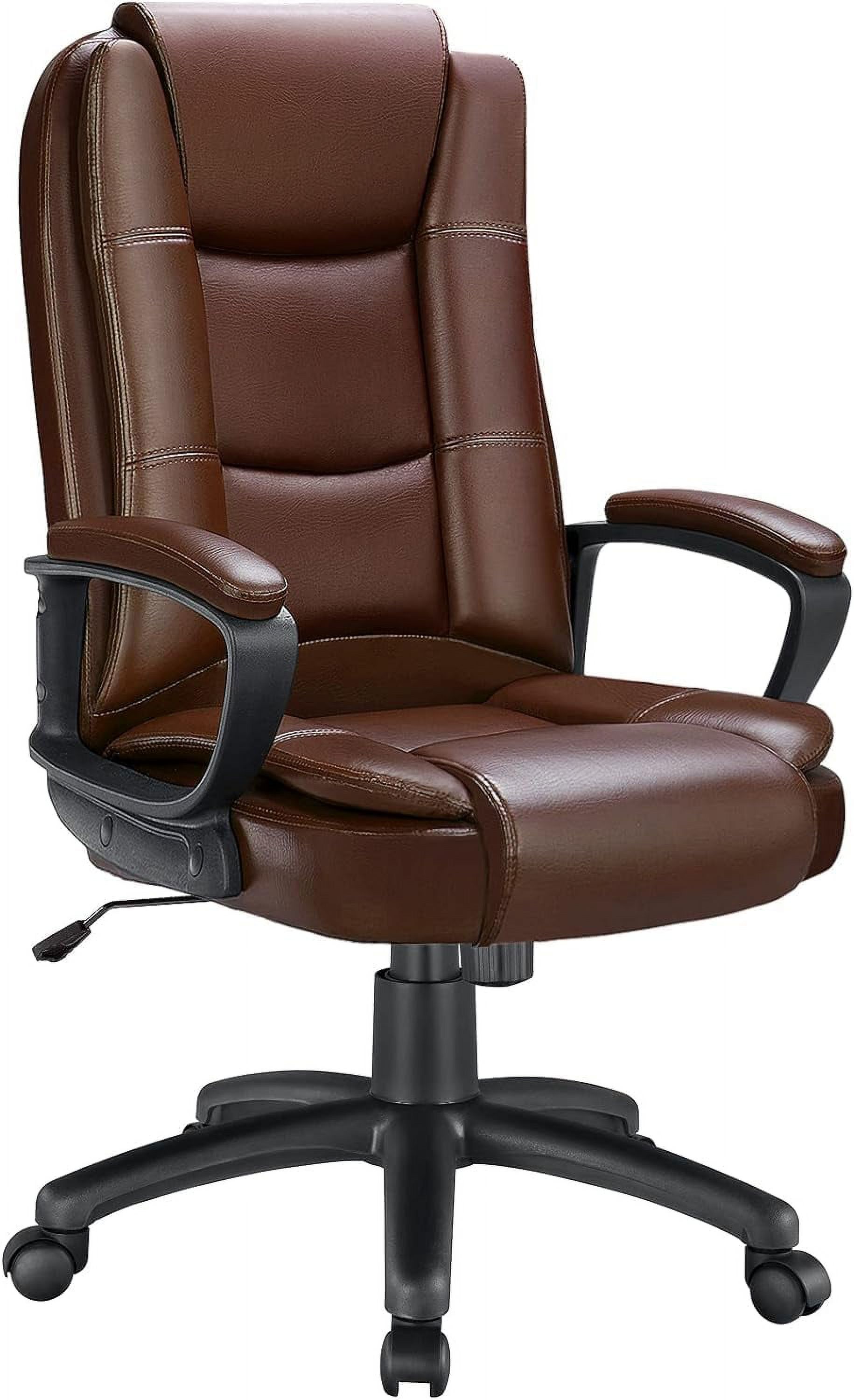 Waleaf Armless Office Desk Chair No Wheels,Fabric Padded Modern Swivel ...