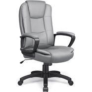 YOUNIKE Chic Faux Leather Swivel Task Chair, Armless & Adjustable ...