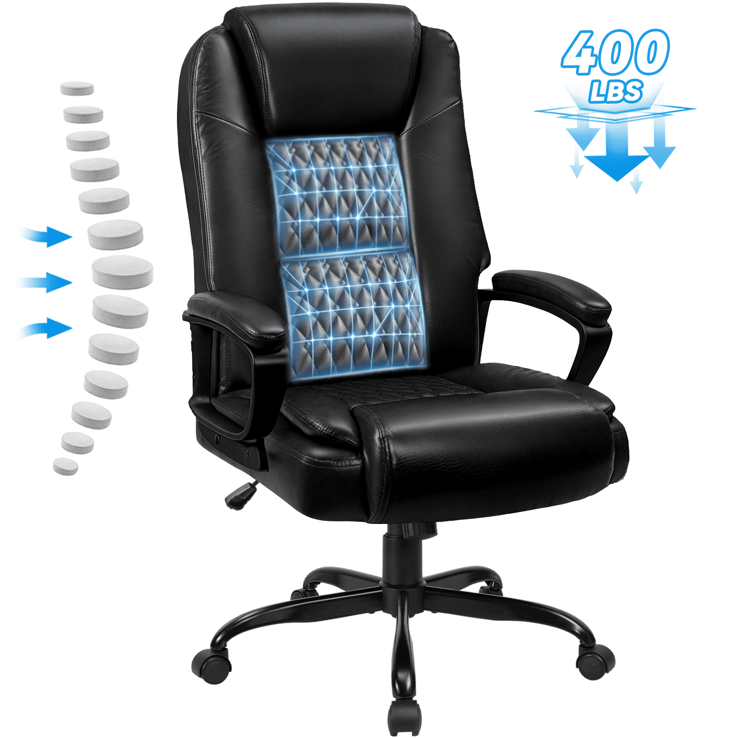 Waleaf Big & Tall Chair | Swivel task seating - Walmart Business Supplies