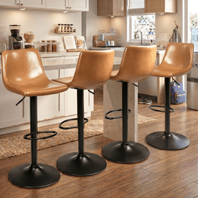 French Country Swivel Counter Height Stool, Bar Stool, Wood ...