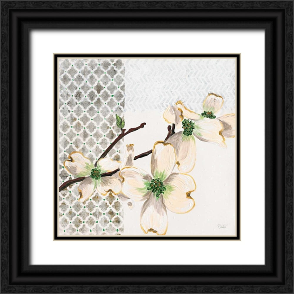 Walela R. 26x26 Black Ornate Wood Framed with Double Matting Museum Art ...