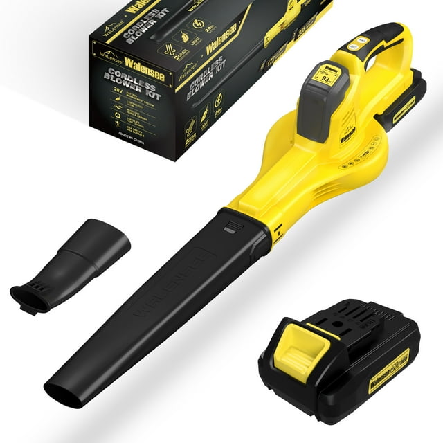 Walensee 20V 2-Speed Leaf Blower, 130 MPH, 2.0Ah Battery & Charger ...