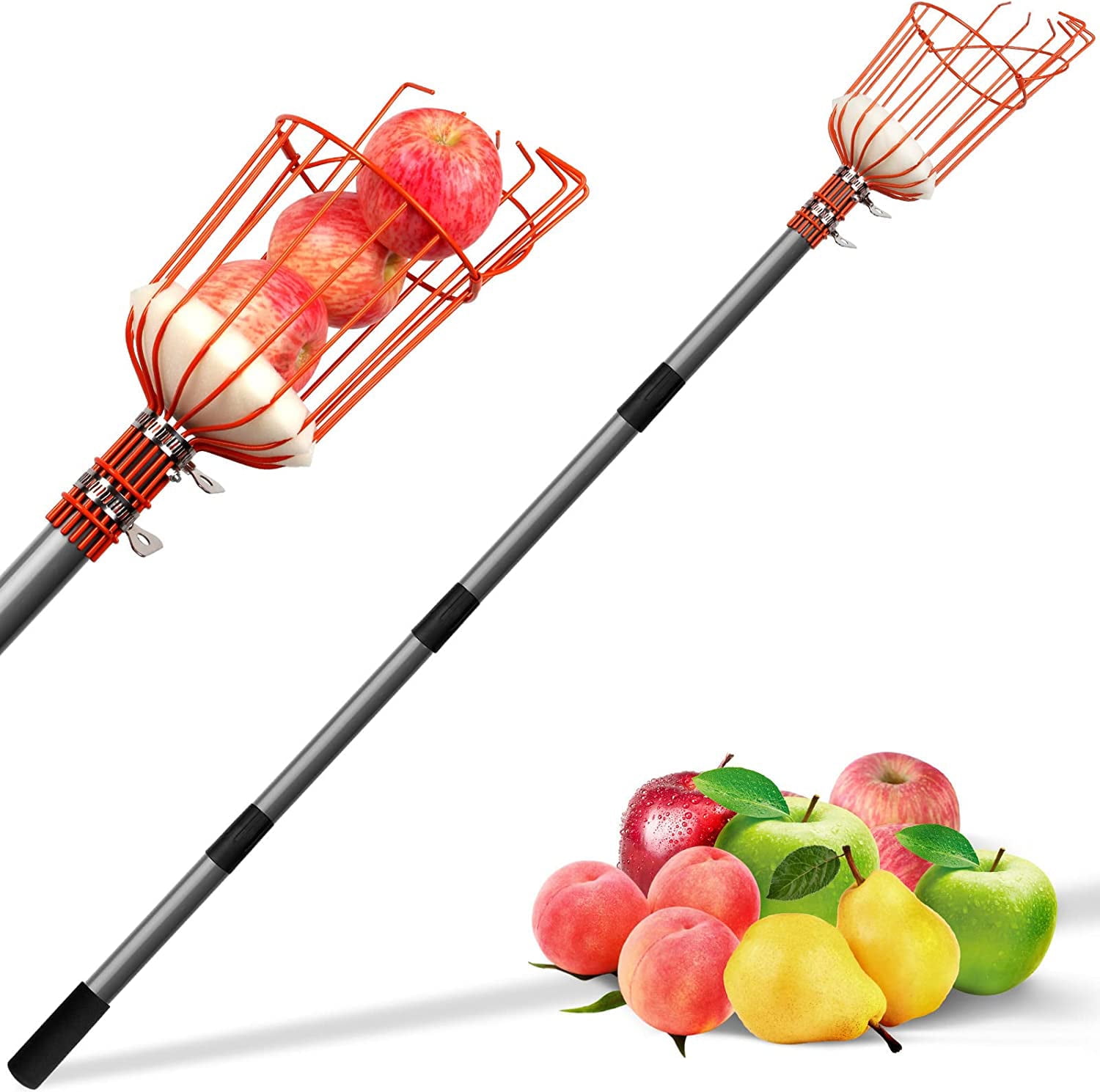 Walensee 8FT Fruit Picker, Adjustable Fruits Picker Tool - Walmart.com