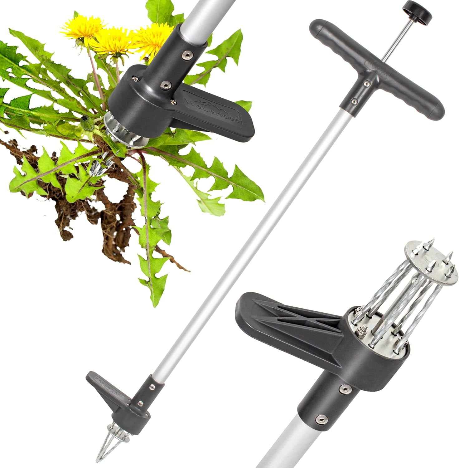 Walensee Weed Puller, Stand Up Garden Weeder with Long Handle and 5 ...