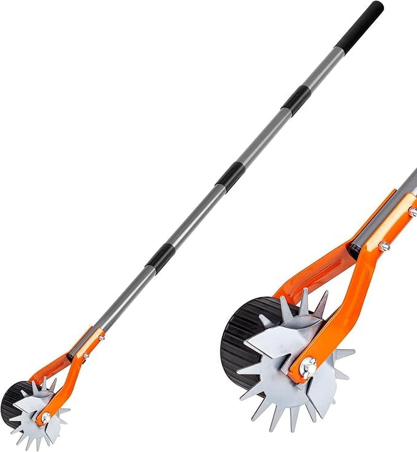 Walensee Wheel Rotary Edger, 69.7 Inch Hand Manual Edger Lawn Tool with ...