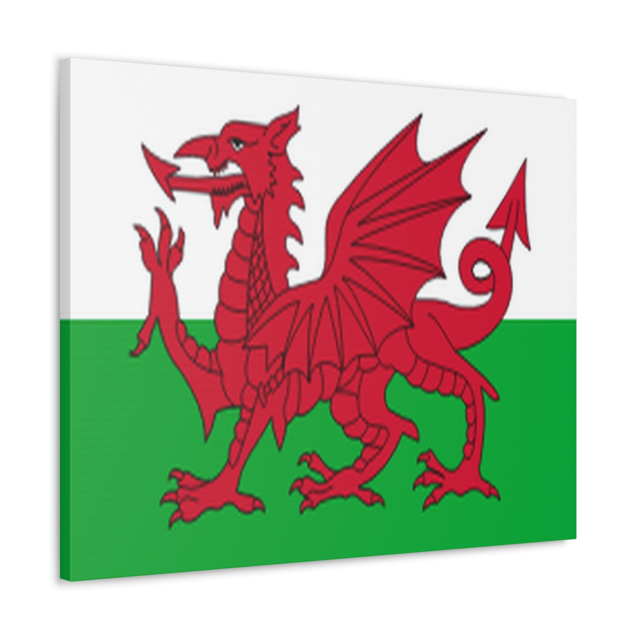 Wales Country Flag Canvas Vibrant Wall Art Unframed Home Decor ...