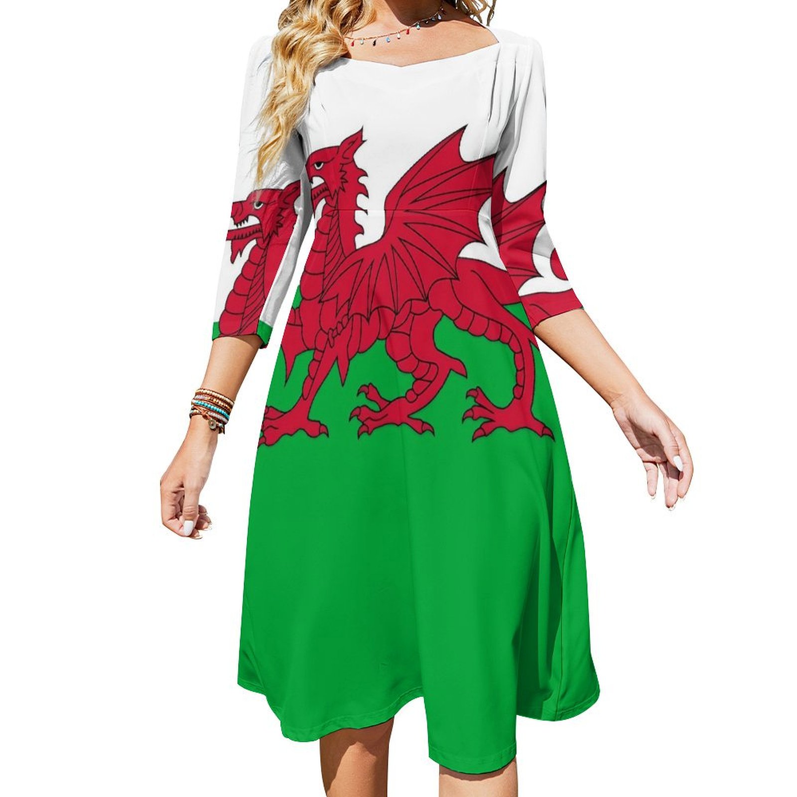 Wales Flag Dress Summer Dresses Woman Street Style Big Size Casual ...