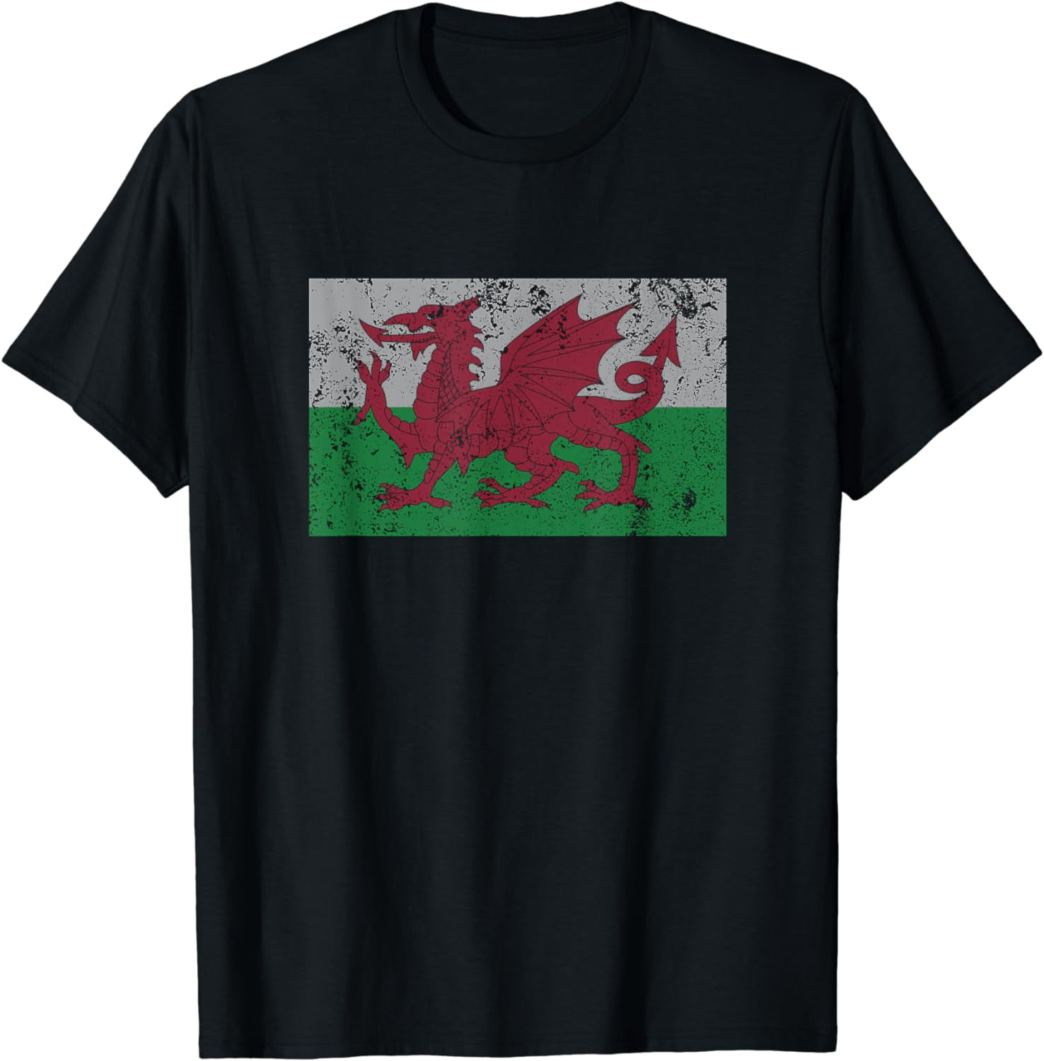 Wales Flag Welsh Dragon Baner Cymru Y Ddraig Goch T Shirt - Walmart.com