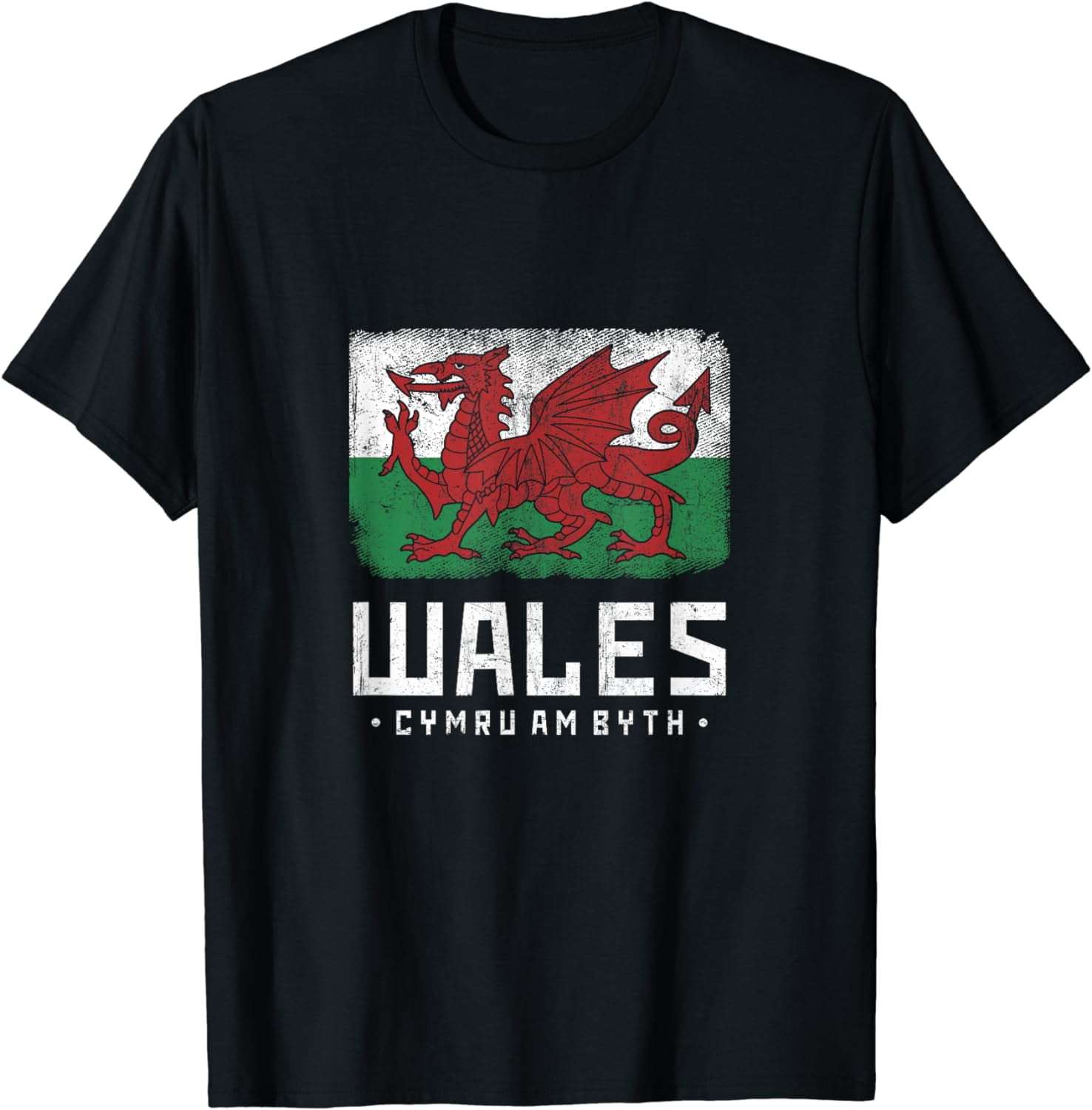 Wales Flag Welsh Dragon Banner Cymru Am Byth Welshman T-Shirt - Walmart.com