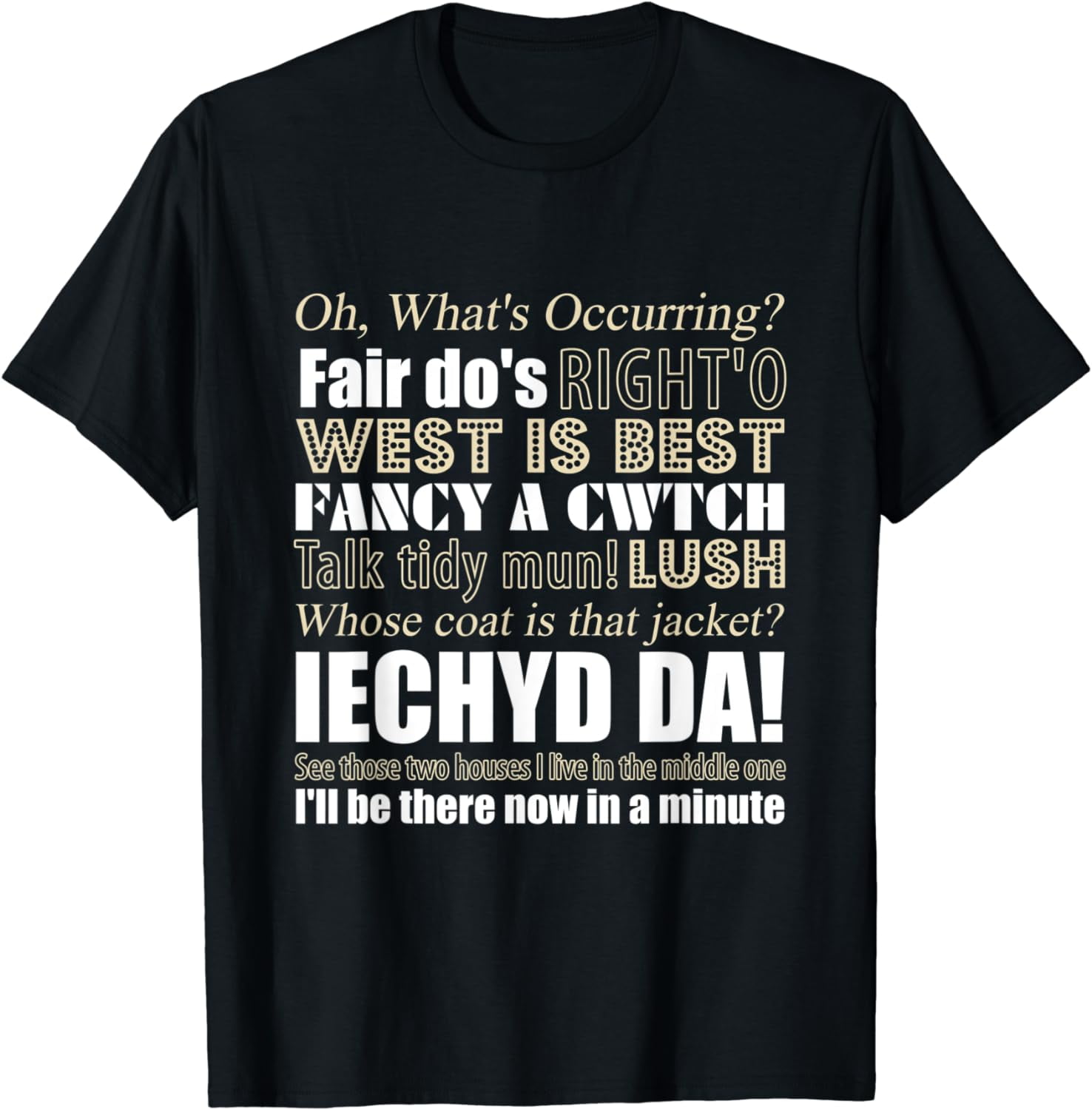 Wales Quotes Welsh Sayings St Davids Day Cymru Cymraeg T-Shirt ...