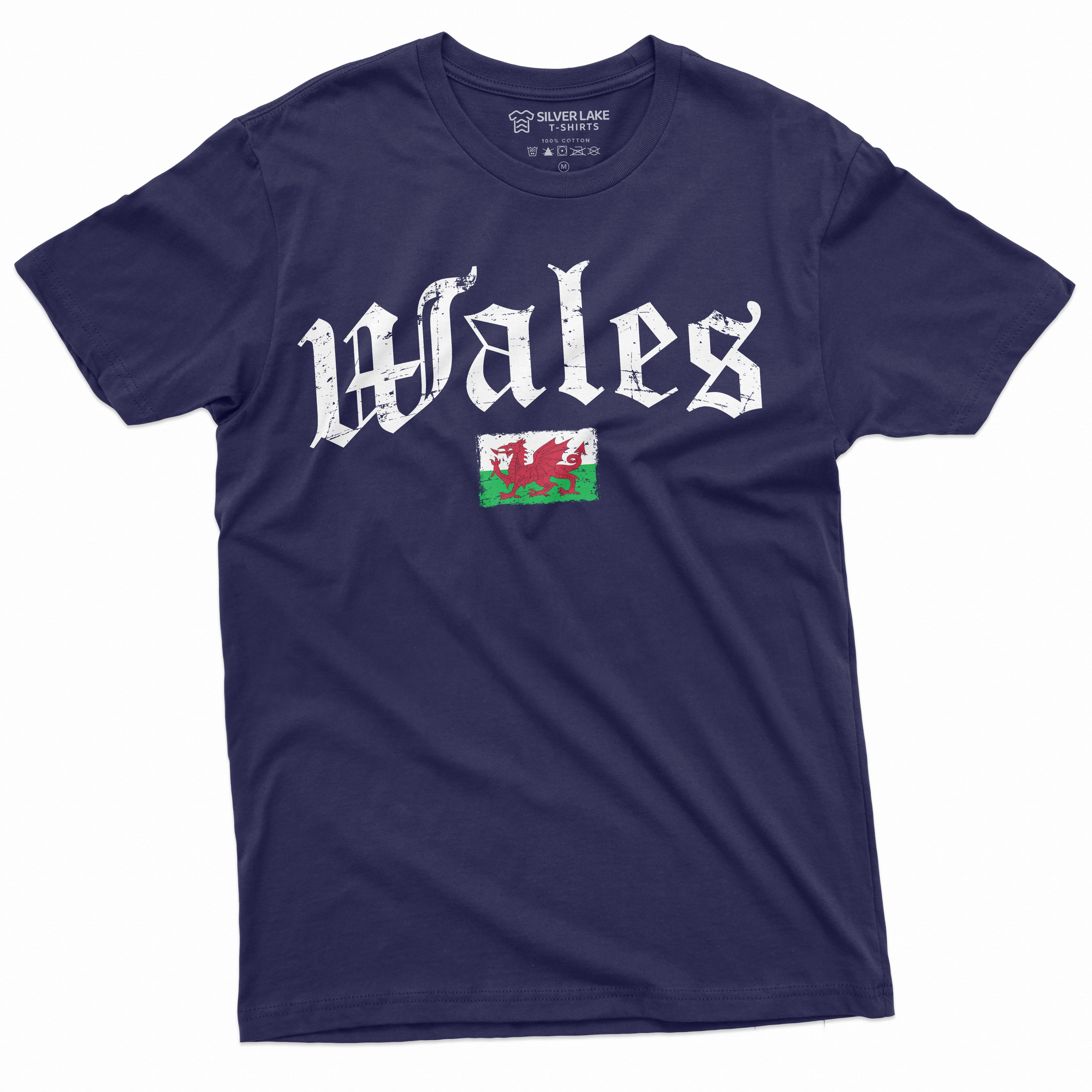 Wales T-Shirt Uk United Kingdom Football T-Shirt Patriotic Flag Mens ...