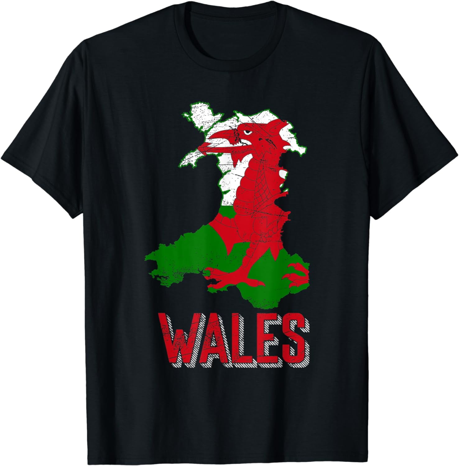 Wales Welsh Dragon Flag Cardiff Fan T-Shirt - Walmart.com