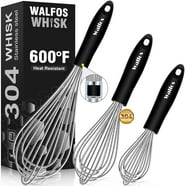 ReaNea Gold Whisk Set of 3 Stainless Steel 8" 10" 12" Beater Wire ...
