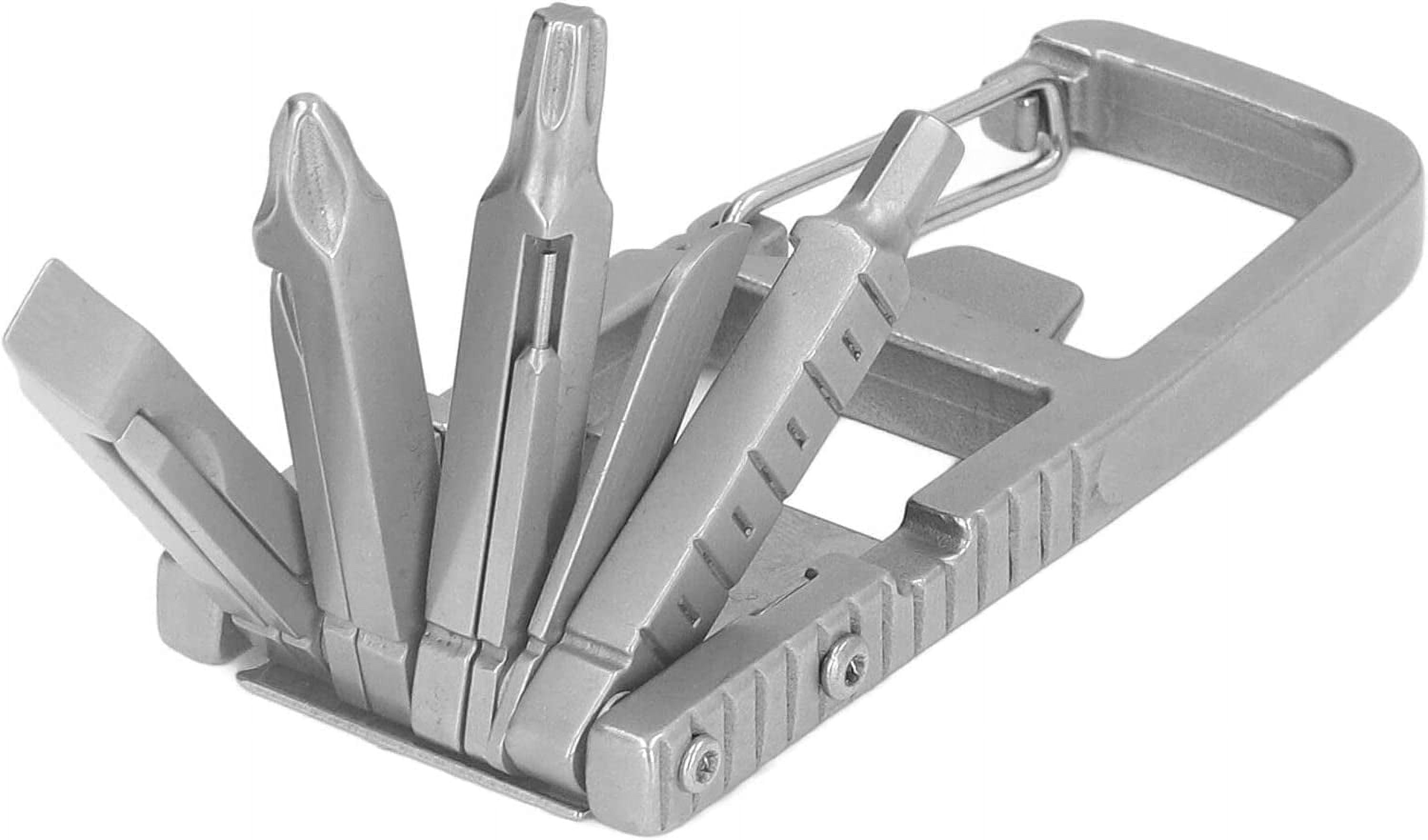 Walfront 12 in 1 Stainless Steel Keychain Multitool with Screwdriver ...