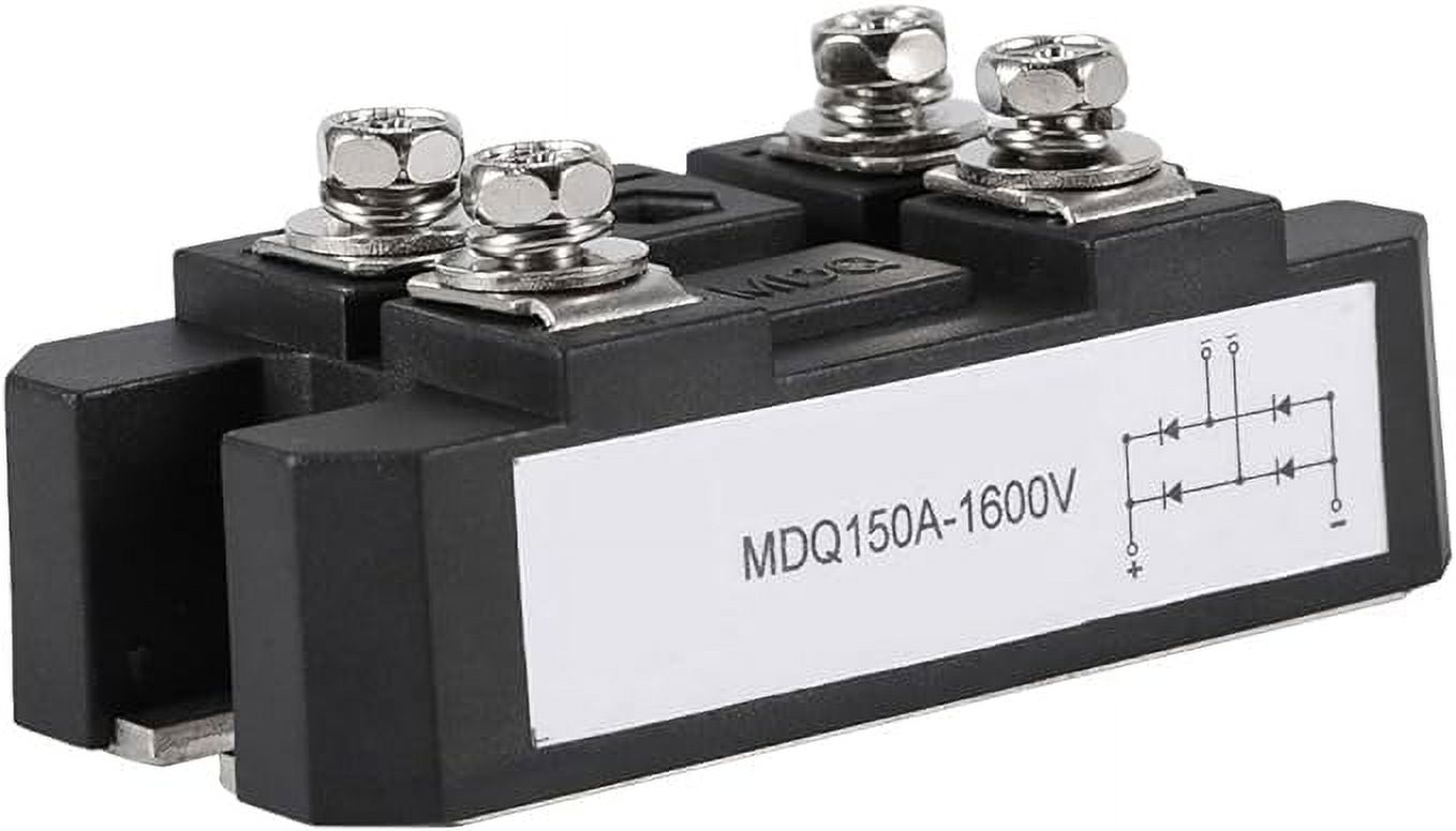 Walfront Black Single-Phase Diode Bridge Rectifier 150A Amp High Power ...