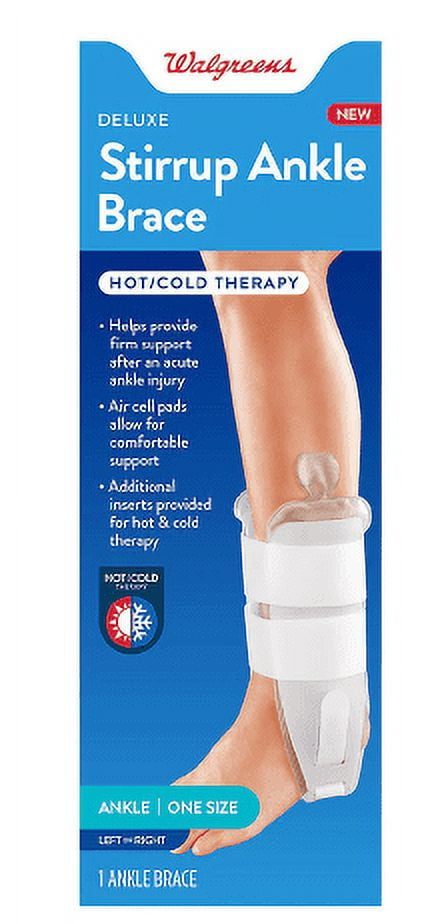 Walgreens Deluxe Stirrup Ankle Brace Hot and Cold HSA/FSA Eligible ...