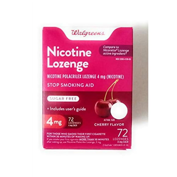 Nicotine Lozenges 4 Mg in Quit Smoking - Walmart.com