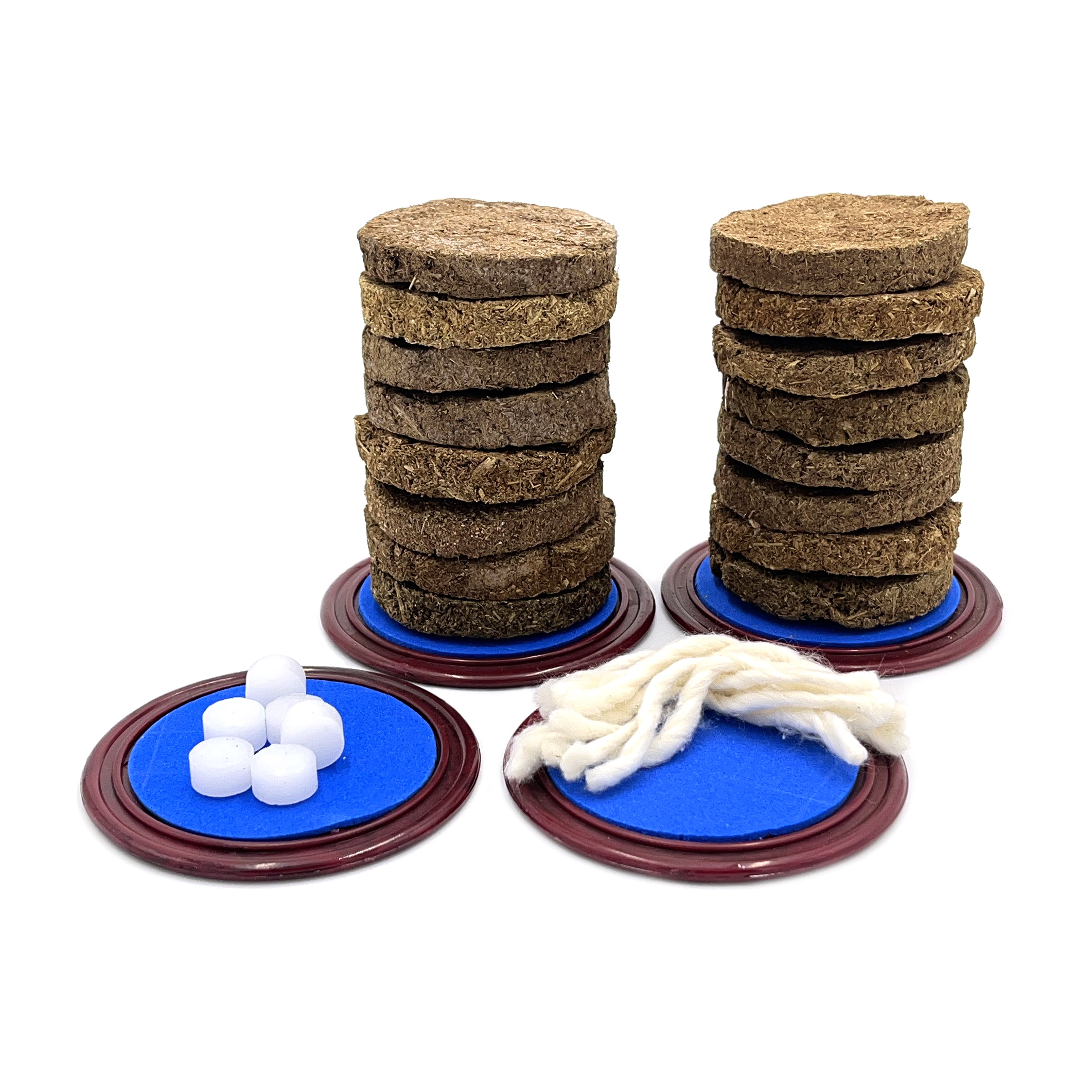 Walgrow Round Shape Cow Dung Cakes/Upla/Kanda With Camphor and Cotton ...