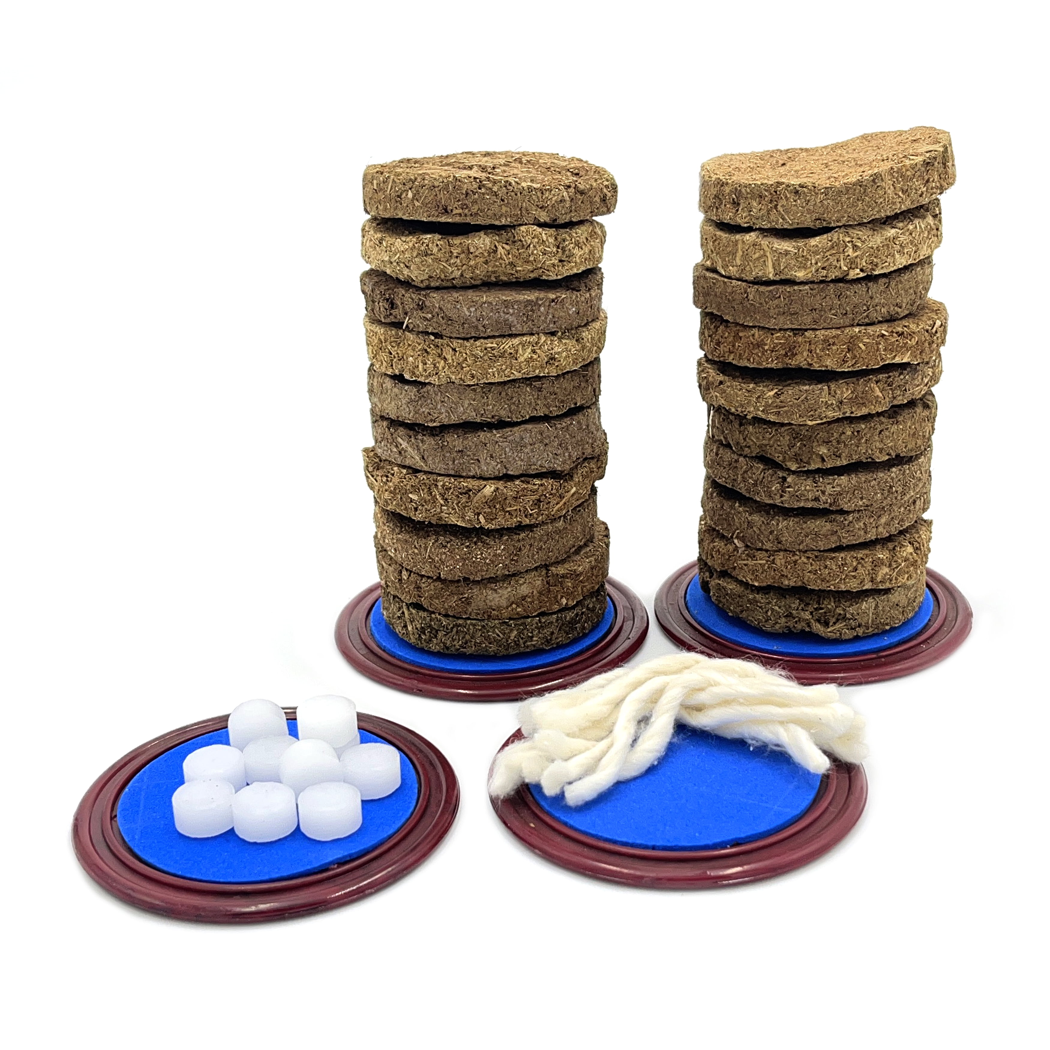 Walgrow Round Shape Cow Dung Cakes/Upla/Kanda With Camphor and Cotton ...