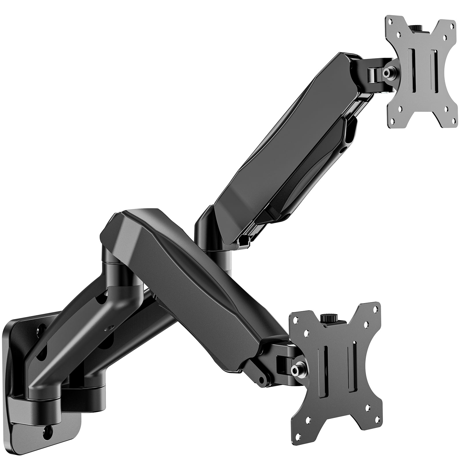 WALI Dual Monitor Wall Mount, Adjustable Gas Spring Arm, 2 Screens, 32 ...