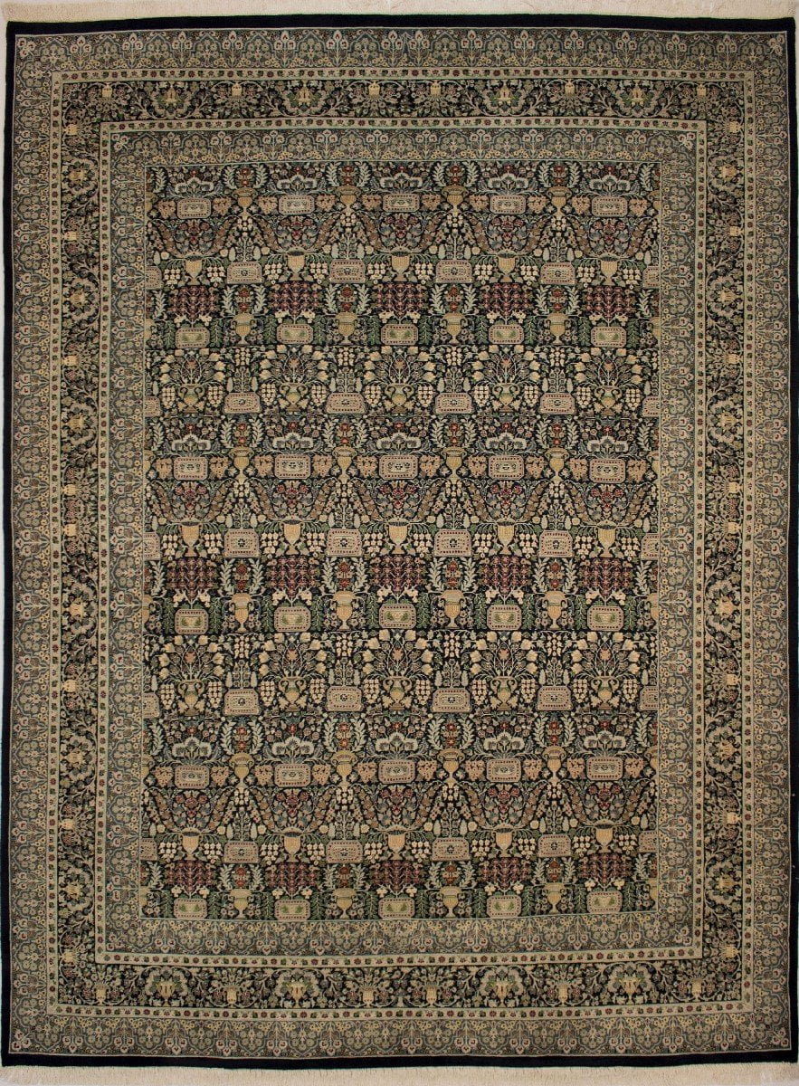 Wali Olivia Black/Green Rug, 8'9" x 11'9" - Walmart.com