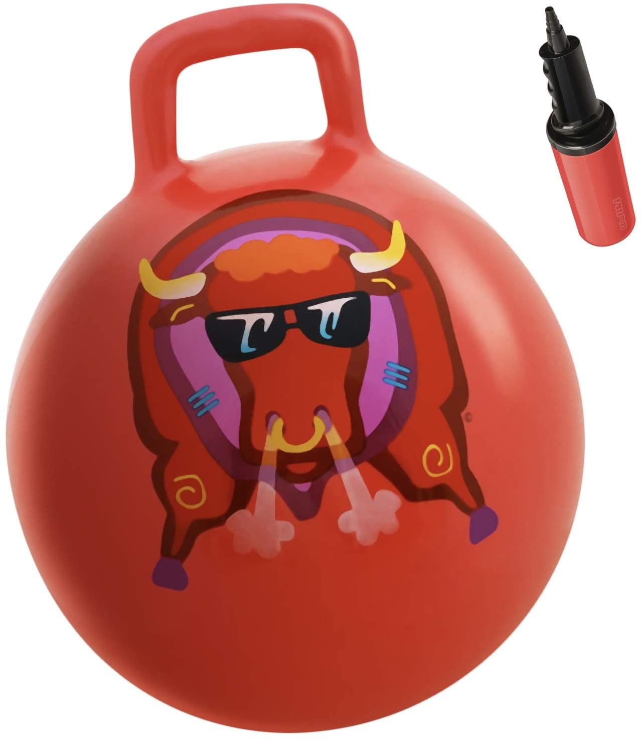 Waliki Toys Hopper Ball for Kids, Red, 29" Hopping Ball with Pump, Ages ...