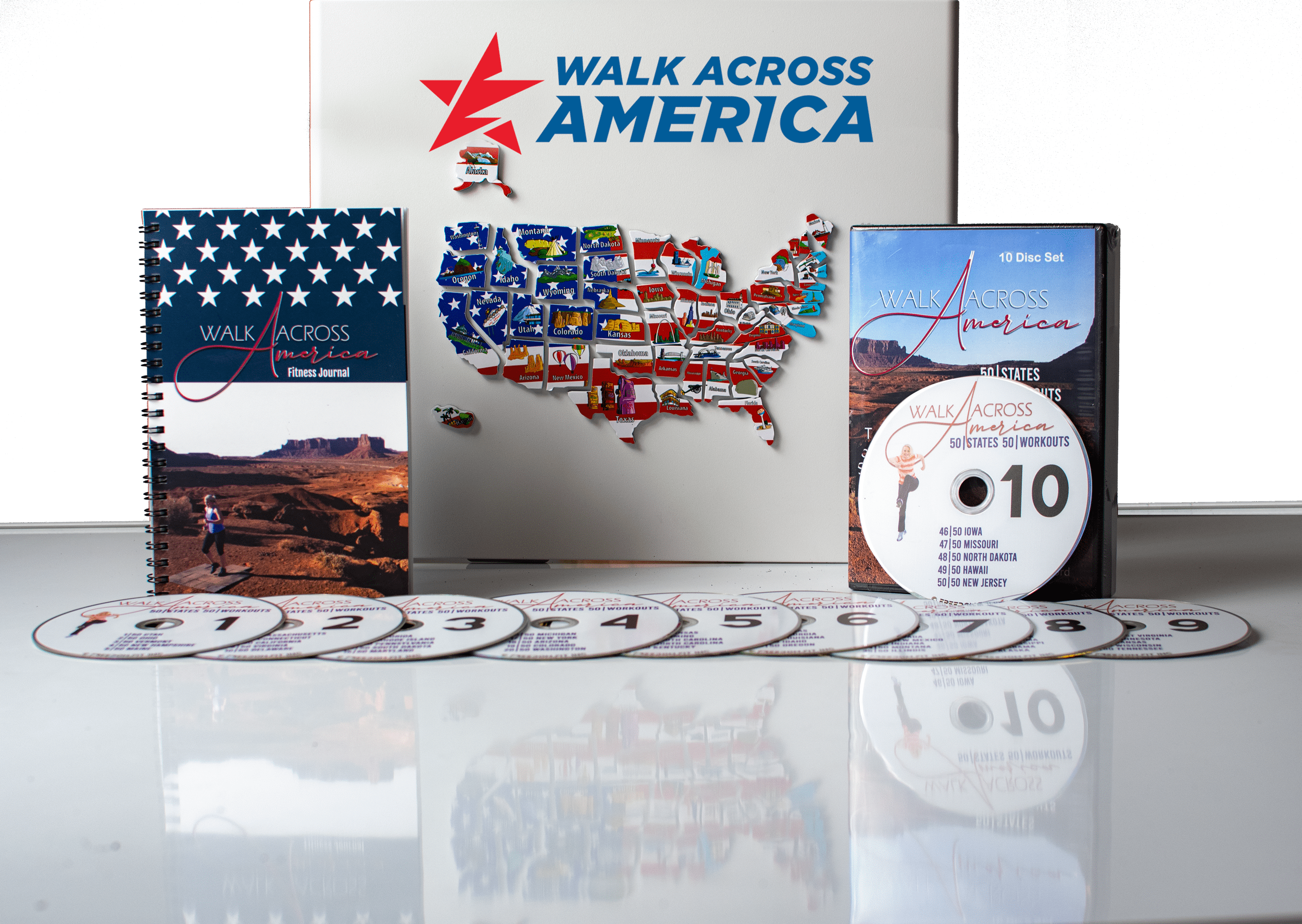 Walk Across America | 50 States | 50 Workouts | Cardio Fitness Program ...