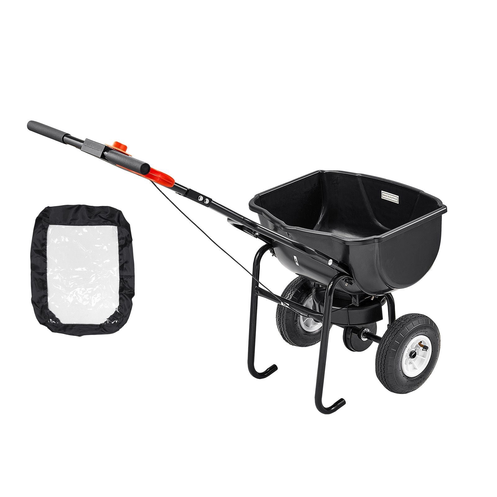 Walk Behind Broadcast Spreader 60 lb Capacity Push Lawn and Garden ...