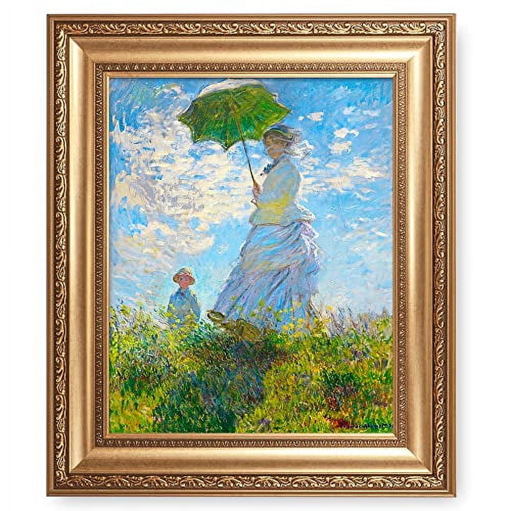 The Walk, Woman with a Parasol (1875) by Claude Monet Framed Size:26x22 ...