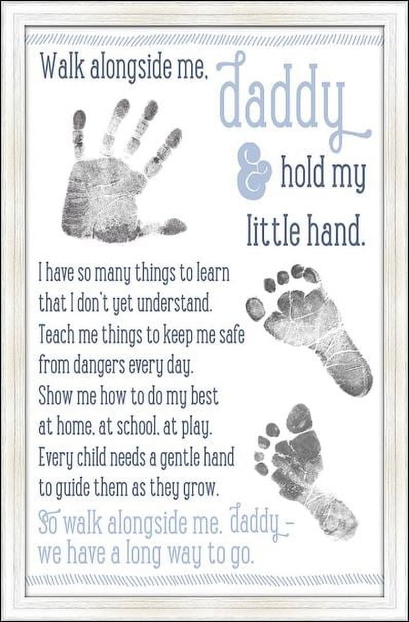 Walk alongside me daddy hold my little hand poster 11 x 17 Inch Poster ...