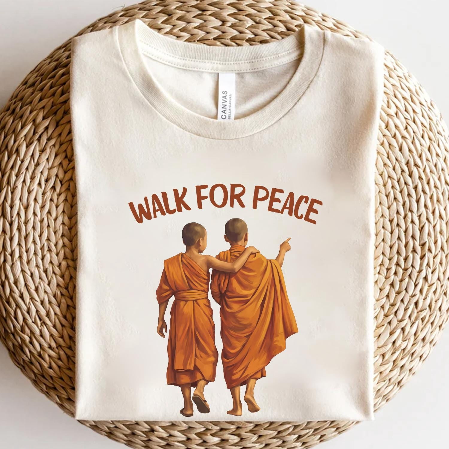 Walk for Peace Shirt, Buddhist Monks Compassion Tee, Spiritual ...