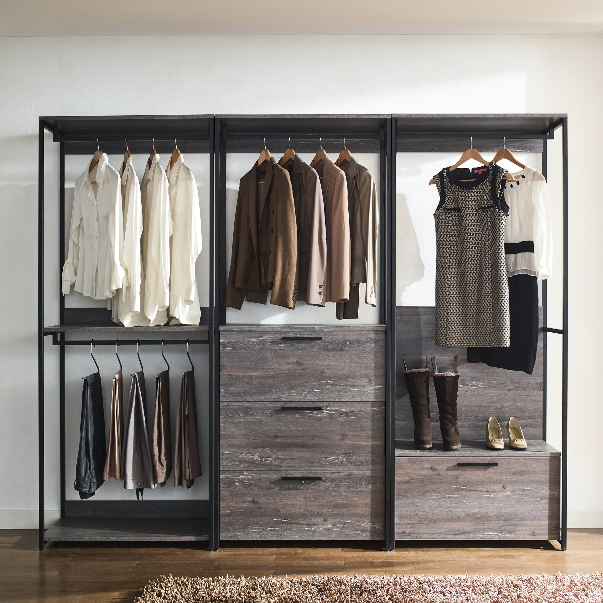 Walk-in Closet With Extra Deep Drawers And Rust Resistance Features ...