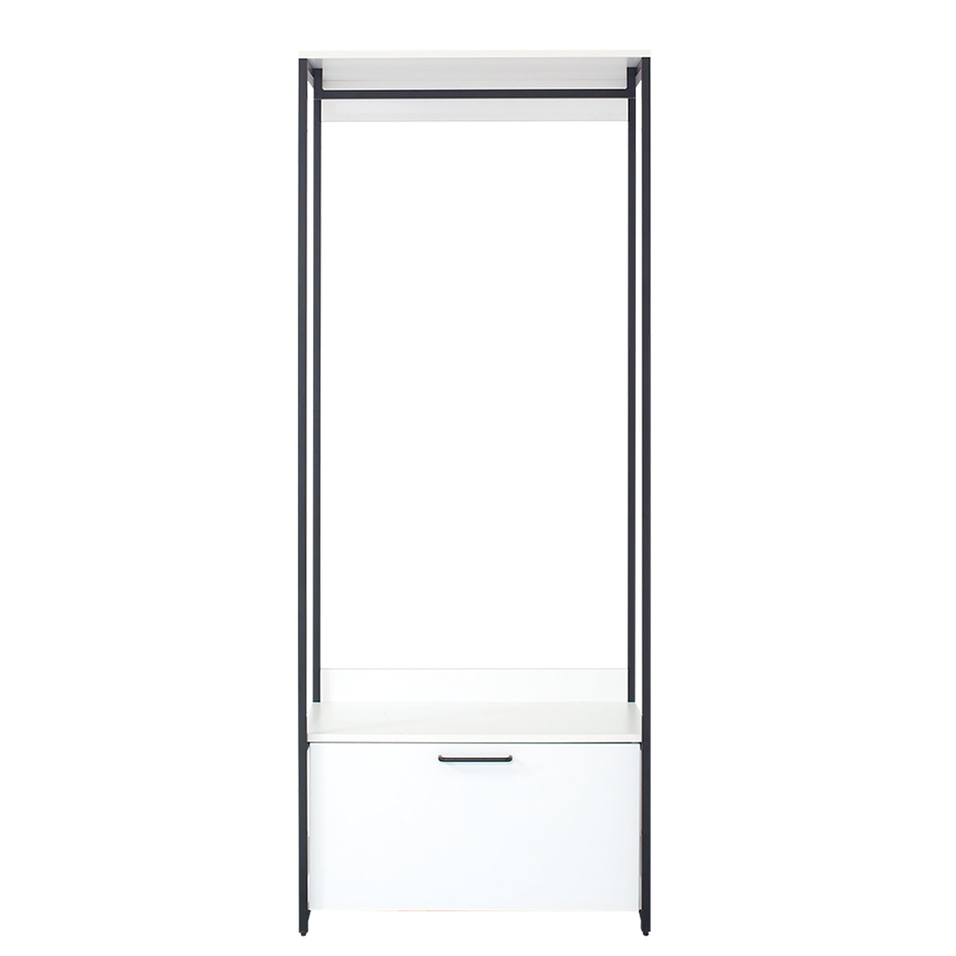 Walk-in - Stain Surface, Modular Construction Closet With One Drawer ...