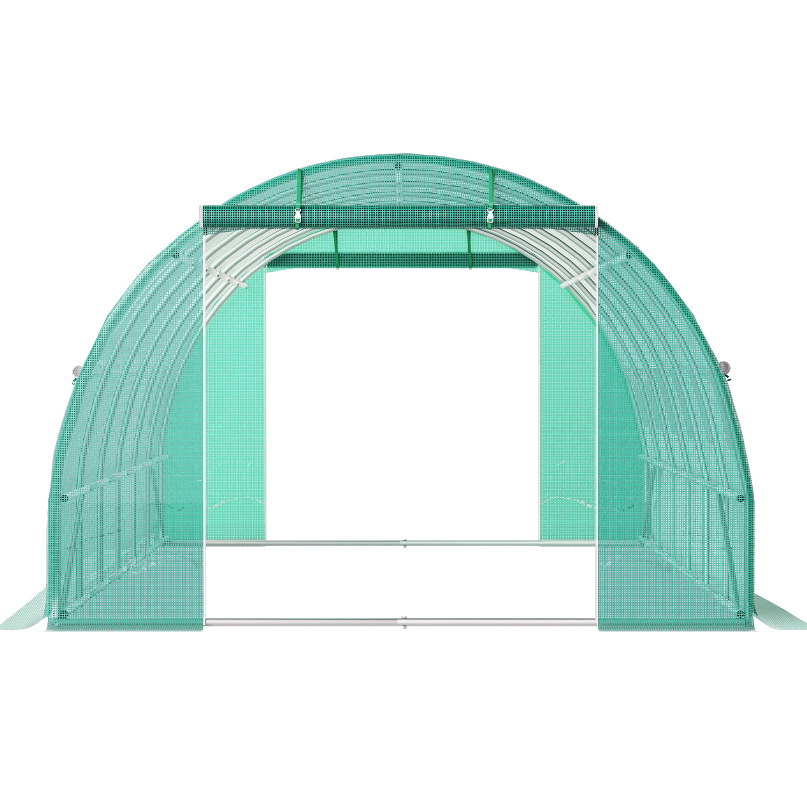 Walk-in Tunnel Greenhouse, 20 x 10 x 7 ft Portable Plant Hot House w ...