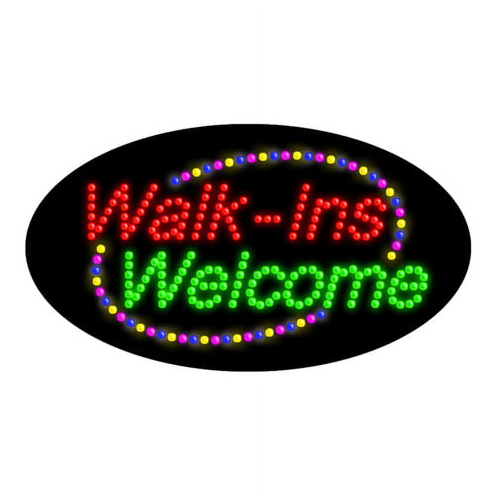 Walk ins Welcome-LED Dots Sign Made in USA - Walmart.com