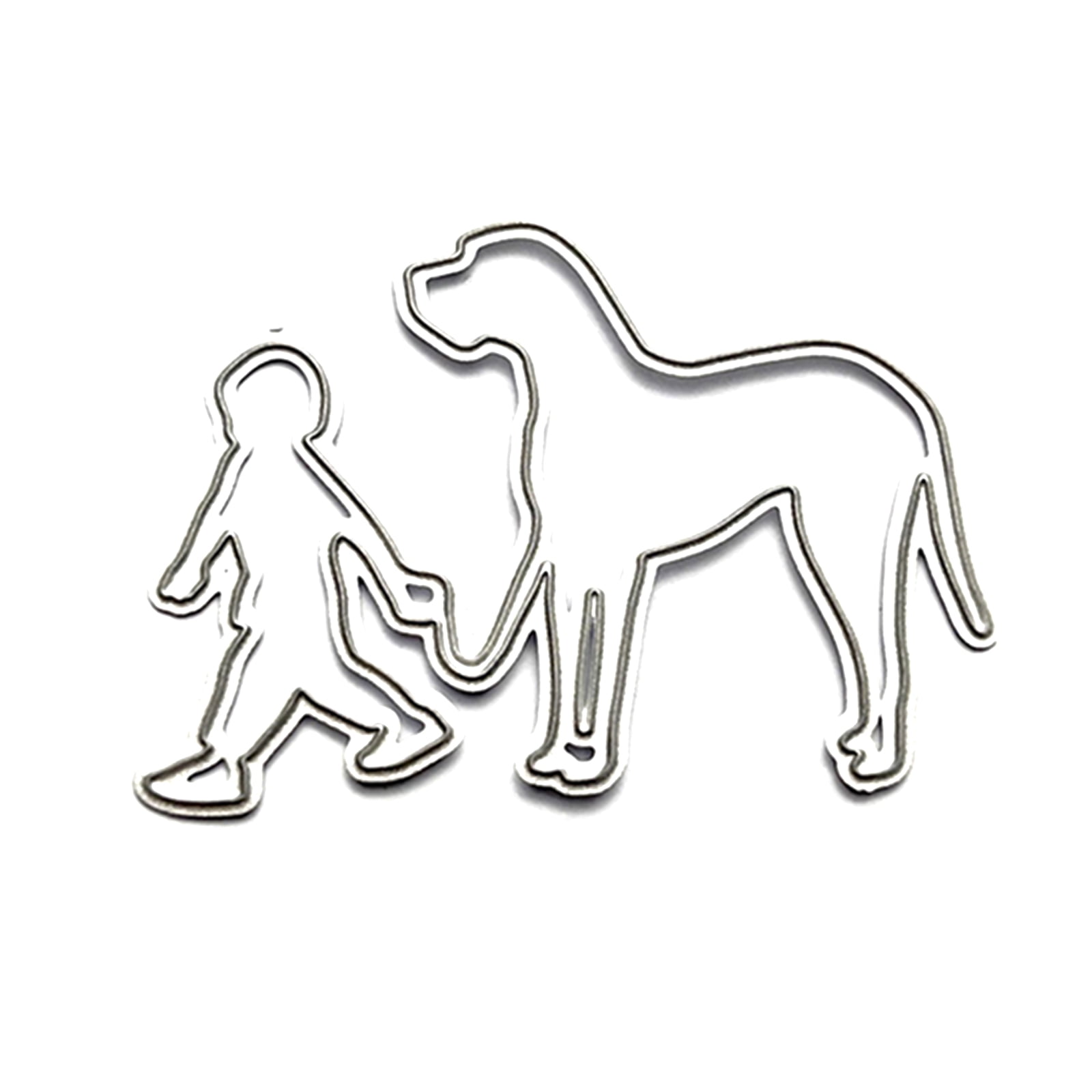 Walk the Dog Die Cuts Scrapbooking Stencil Metal Cutting Dies Card ...