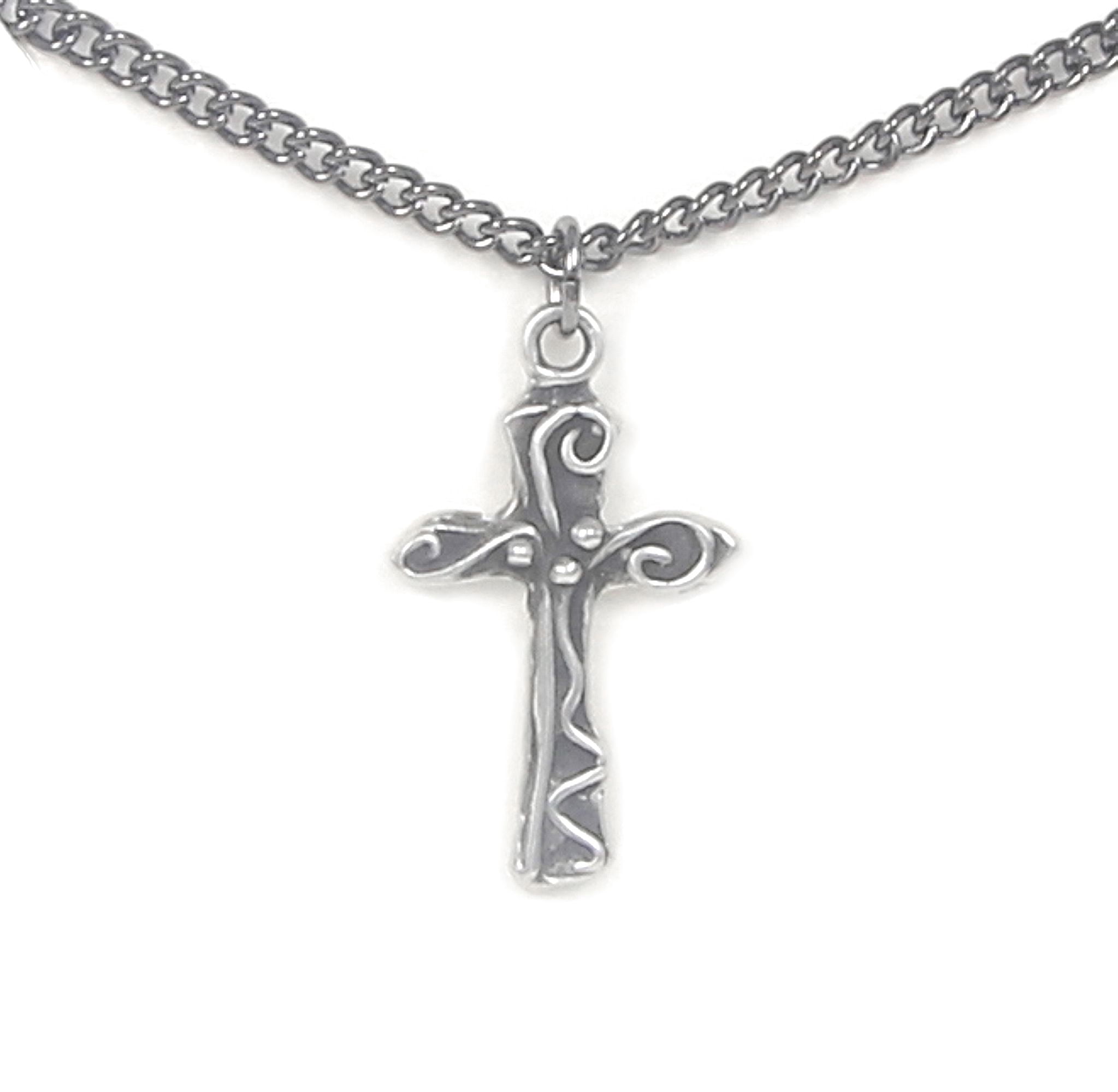 Walk to Emmaus Cross Necklace Antiqued Pewter - Gift Packaged ...