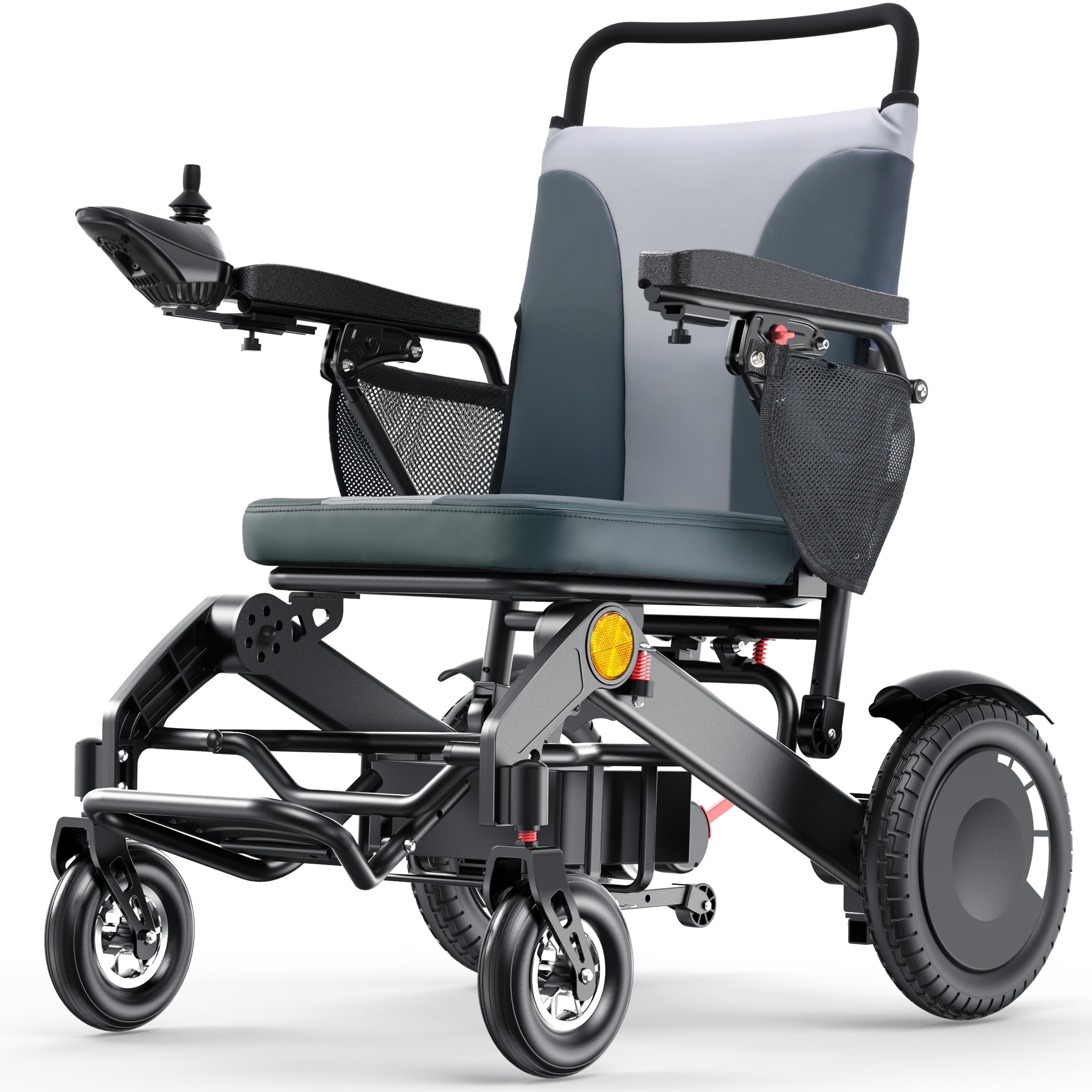 WalkFeel Wide Seat Electric Wheelchair for Adults, Foldable Electric ...