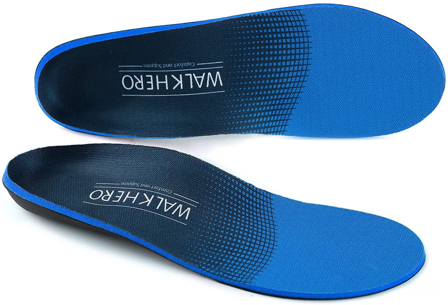 WalkHero Adult Unisex Arch Support Insoles Plantar Faciitis Orthotics Inserts Relieve Flat Feet High Arch Foot Pain Insoles Walmart
