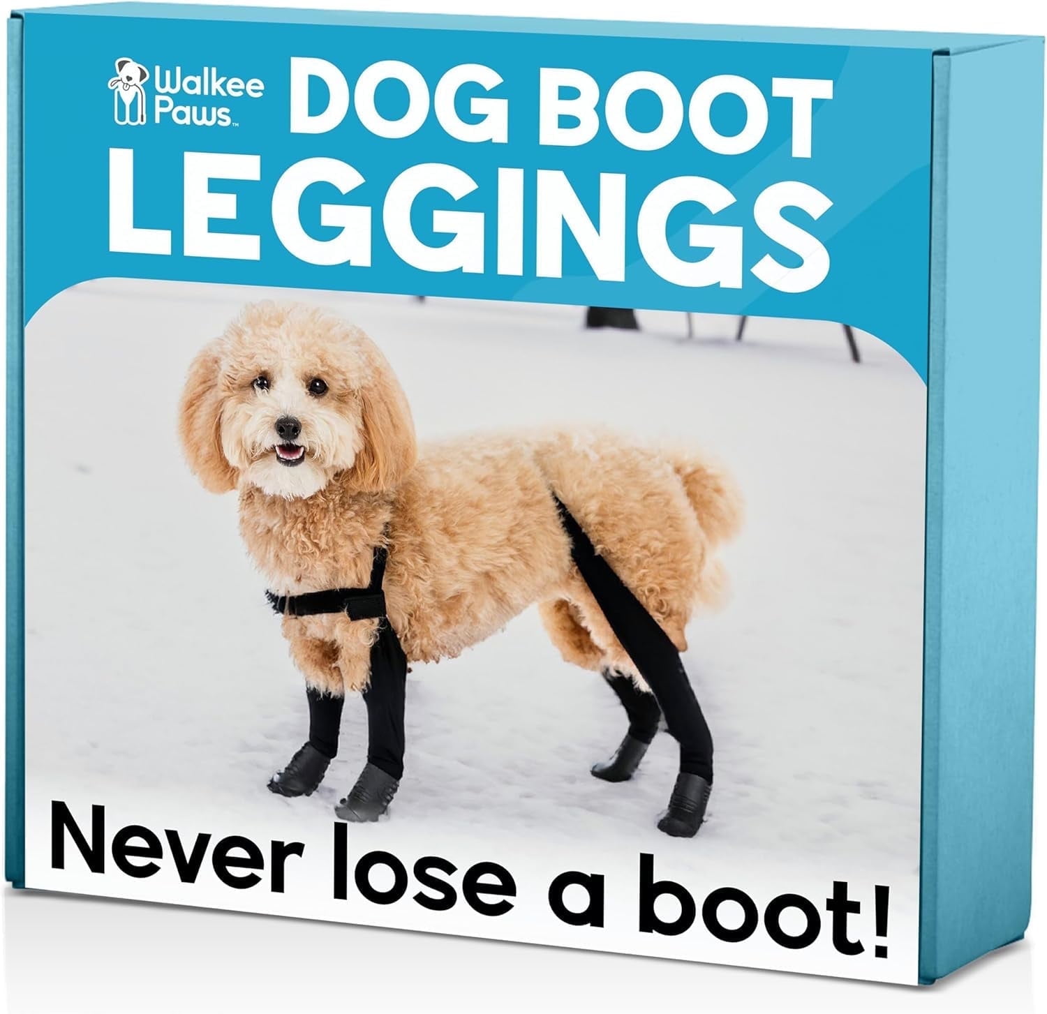 Walkee Paws Deluxe Easy-On Dog Boot Leggings with Chest Strap ...