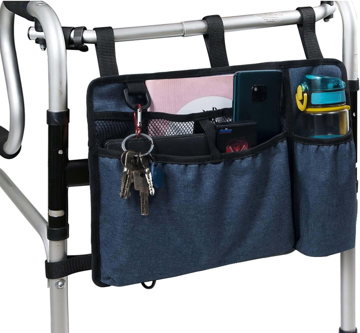 Walker Bag Basket with Cup Holder Suit for Adult Folding Walkers ...