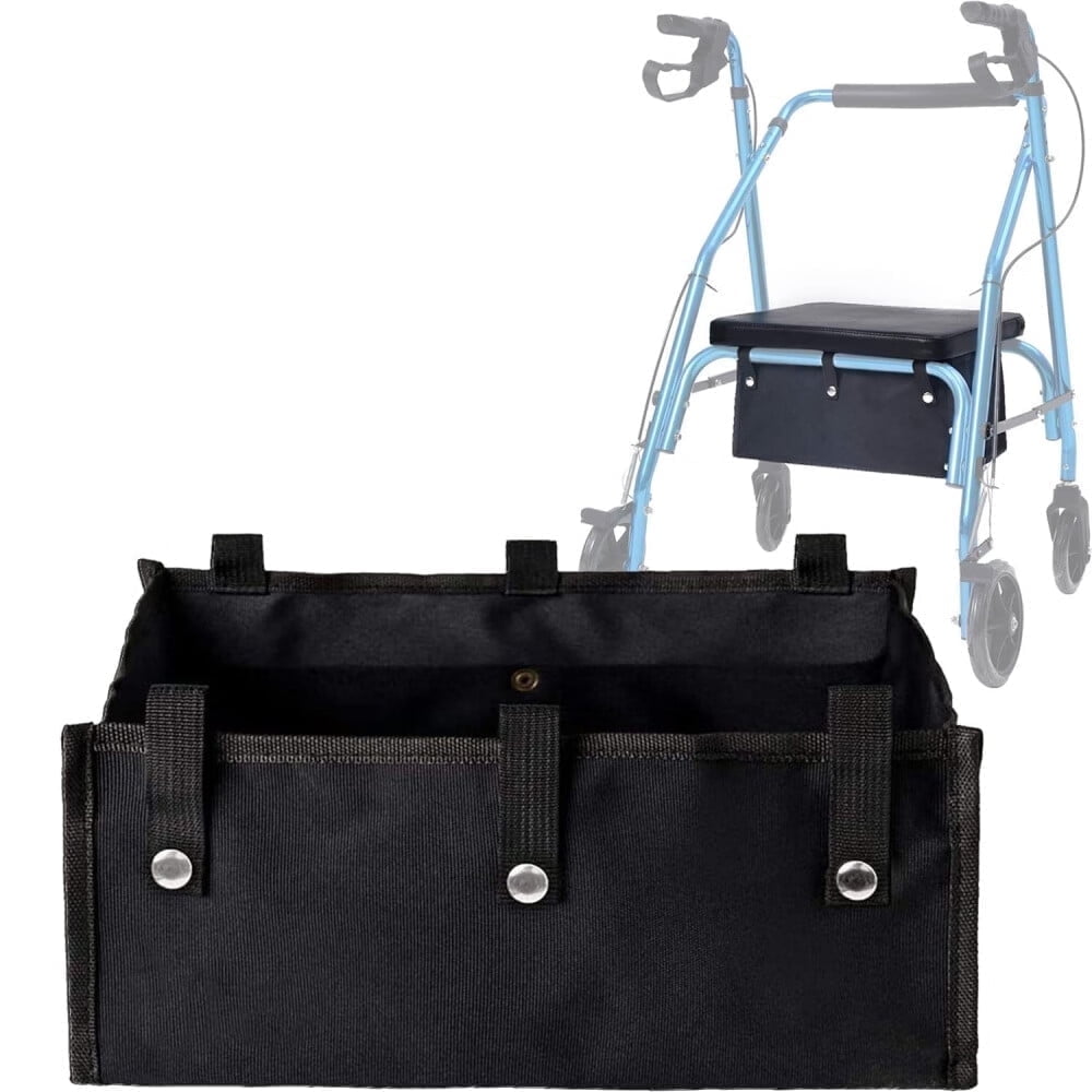 Walker Bag,Under Seat Rollator Bag,Rollator Seat Bag 4 Wheeled Walker ...