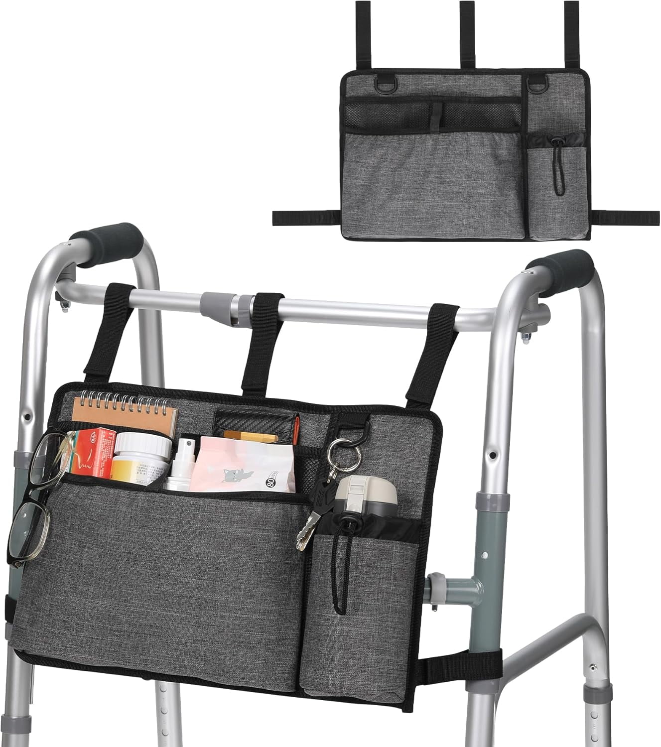 Walker Bag for Folding Walker, Basket for Seniors - Convenient Walker ...