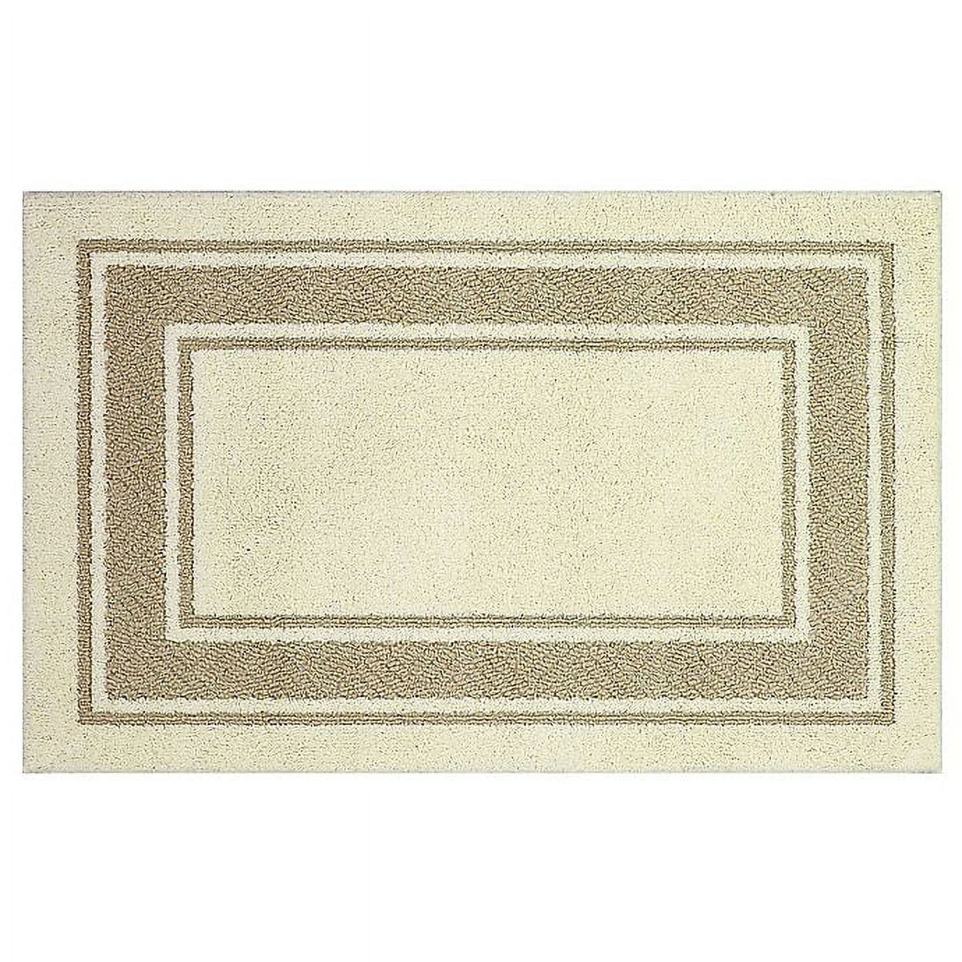 Walker Border 2'6 x 3'10 Washable Accent Rug in Cream - Walmart.com