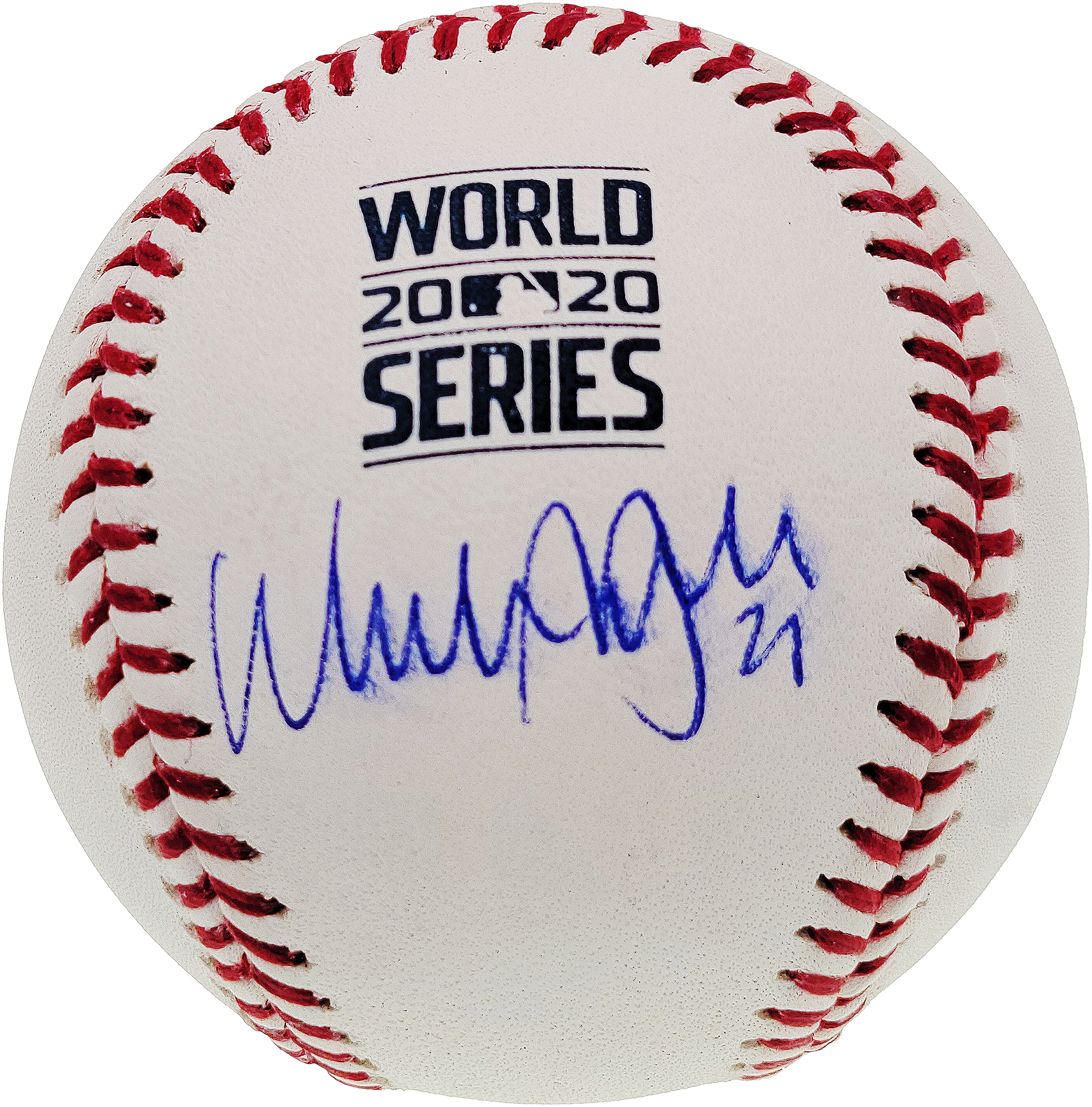 Walker Buehler Autographed Official 2020 World Series Baseball Los ...