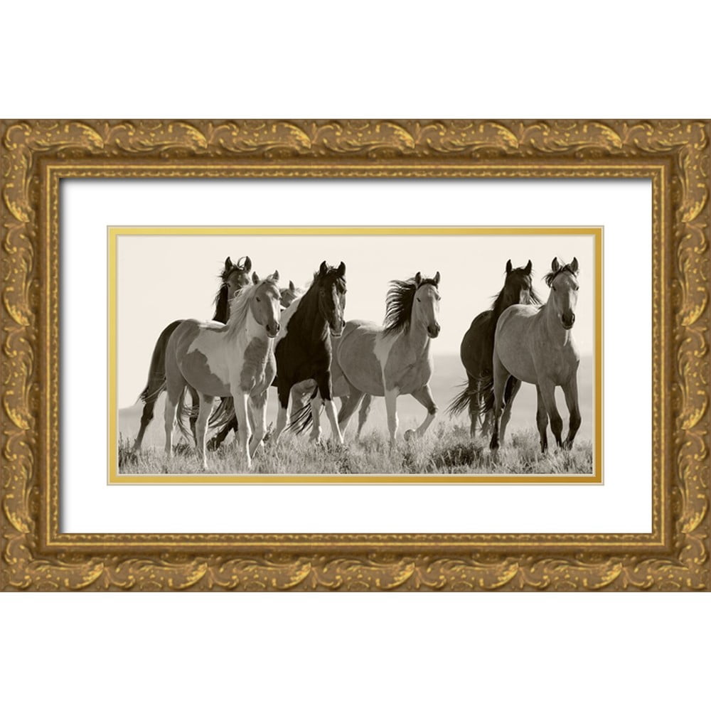 Walker, Carol 32x18 Gold Ornate Wood Framed with Double Matting Museum ...